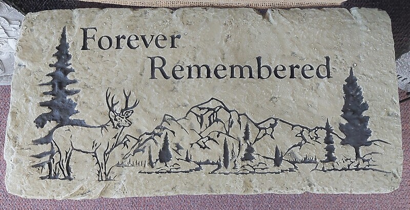 Weathered Cement Decorative Deer Bench-Tan : Arnold, MO Florist : Same ...